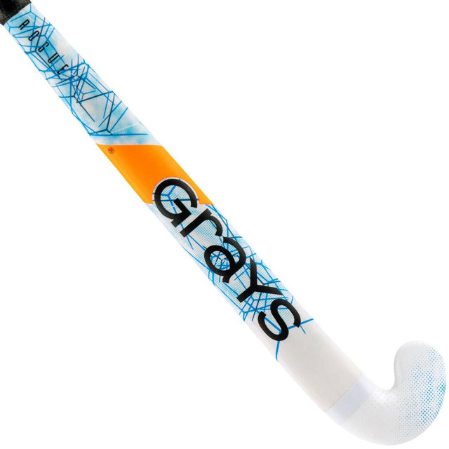 Grays Rogue Ultrabow White/Blue | Wooden Hockey Stick | Grays Sticks