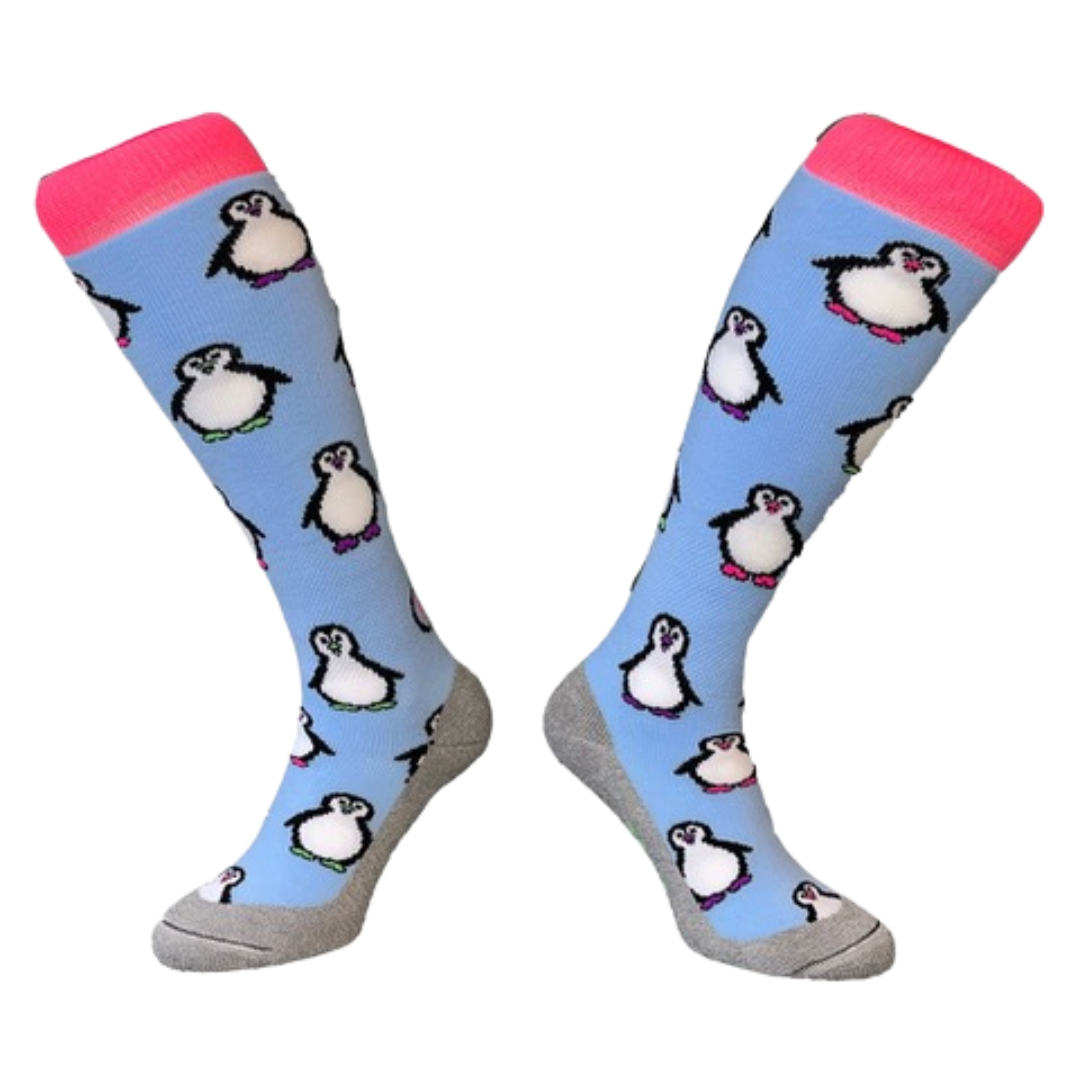 Hingly Socks Penguin Lite Blue | Hingly Socks | Total-Hockey